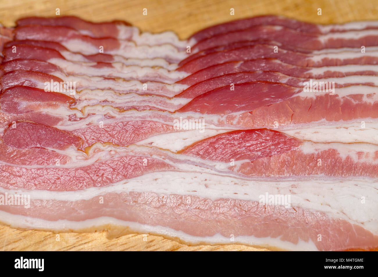 bacon stripes lies one above the other Stock Photo - Alamy