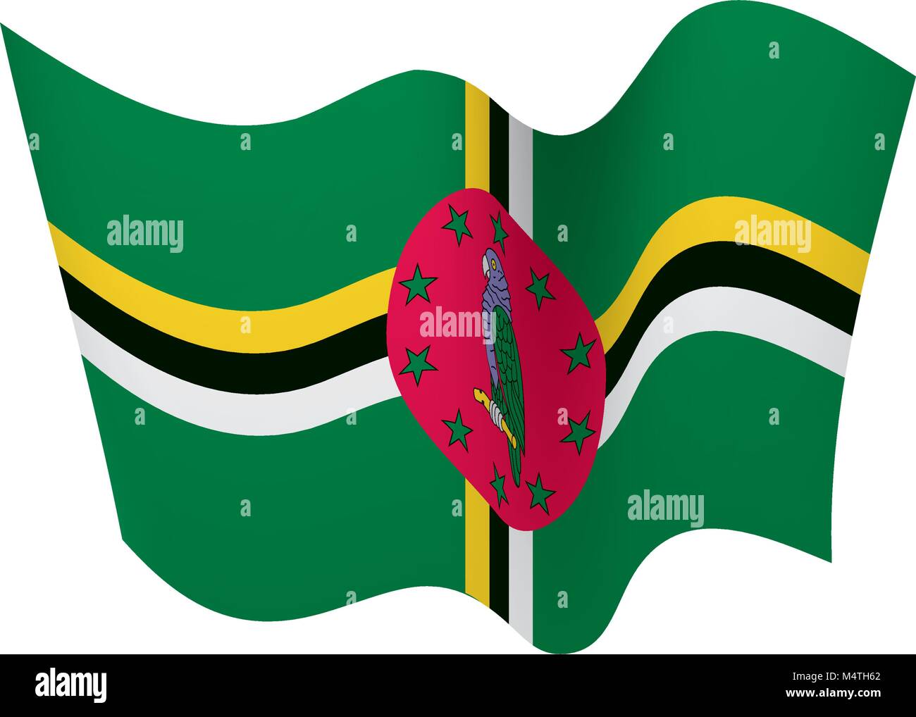 Dominica official flag Cut Out Stock Images & Pictures - Alamy
