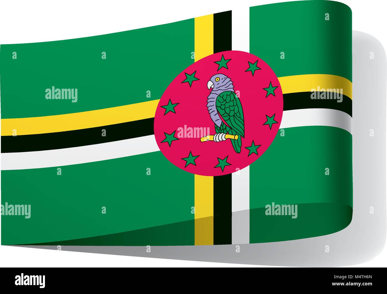 Dominica flag, vector illustration Stock Vector Image & Art - Alamy
