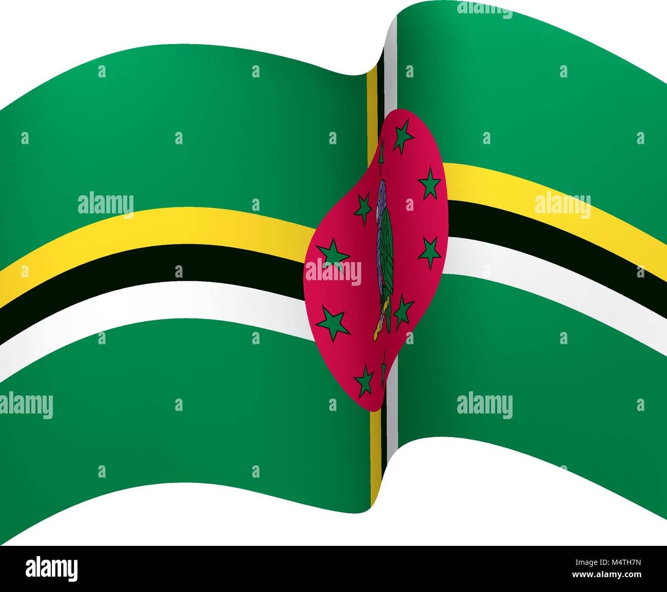 Dominica flag, vector illustration Stock Vector Image & Art - Alamy