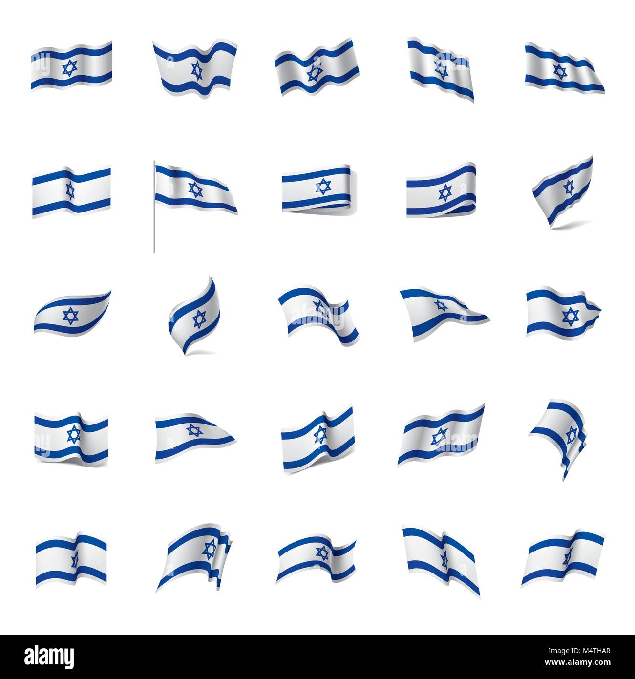 Israel flag, vector illustration Stock Vector Image & Art - Alamy