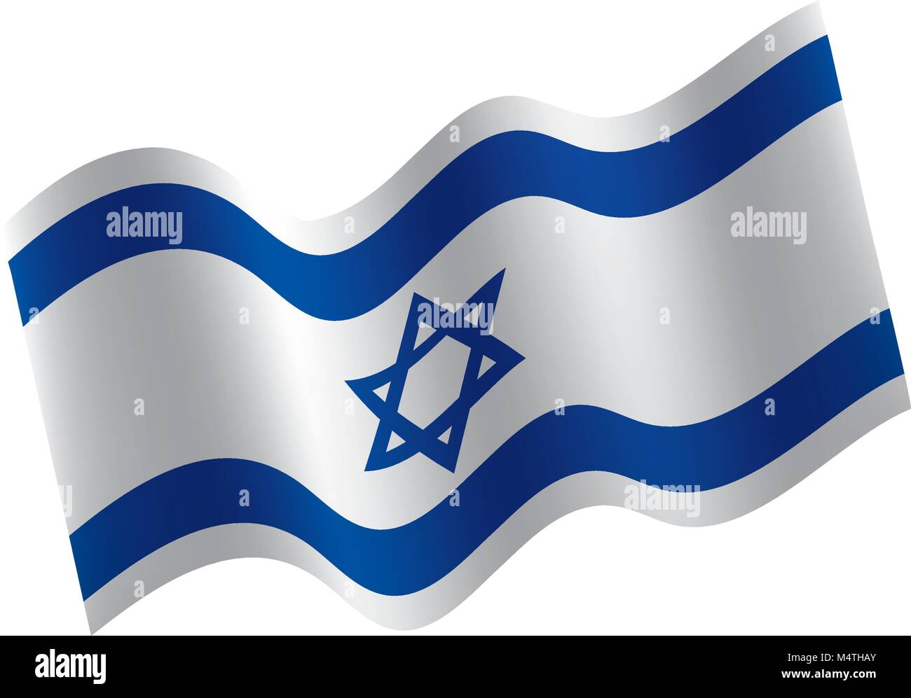 Israel flag, vector illustration Stock Vector Image & Art - Alamy
