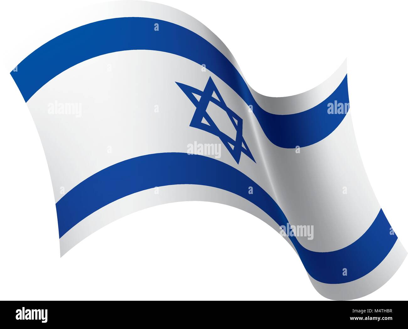 Israel flag, vector illustration Stock Vector Image & Art - Alamy