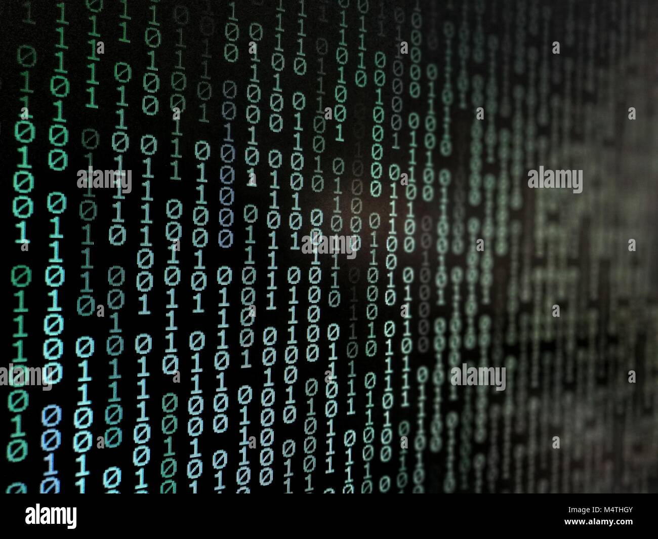 Computer Data Internet Connection Concepts Binary Code Numbers Background On Computer Monitor 6239