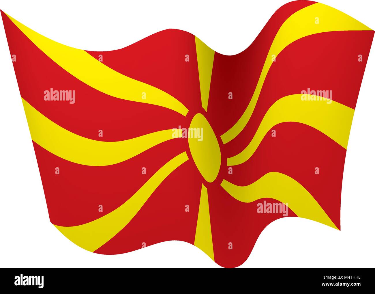 Macedonia flag, vector illustration Stock Vector Image & Art - Alamy
