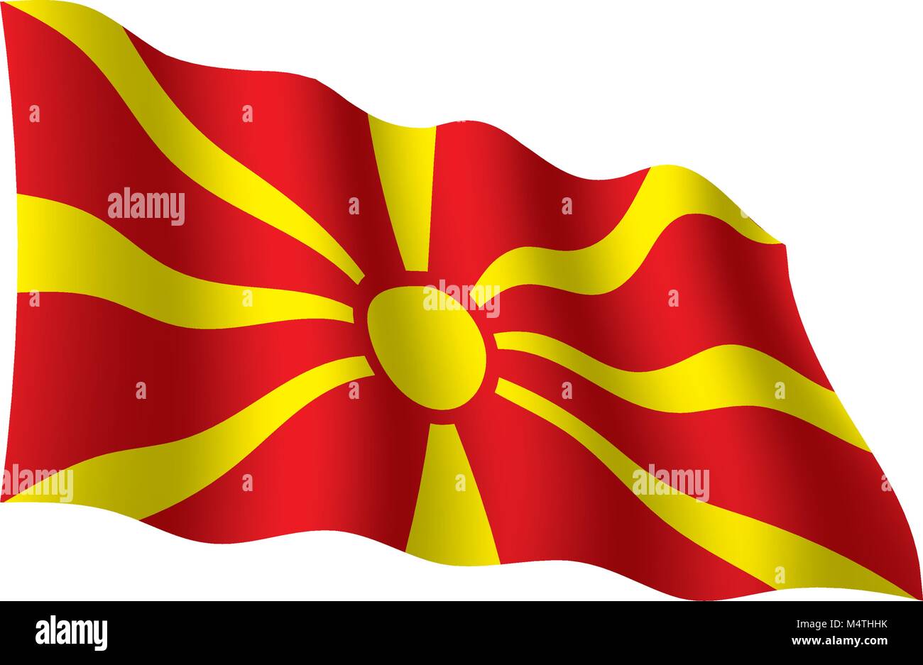 Macedonia flag, vector illustration Stock Vector Image & Art - Alamy