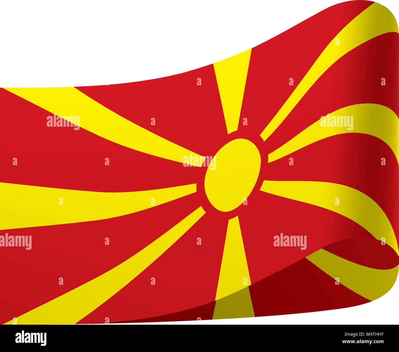 Macedonia flag, vector illustration Stock Vector Image & Art - Alamy