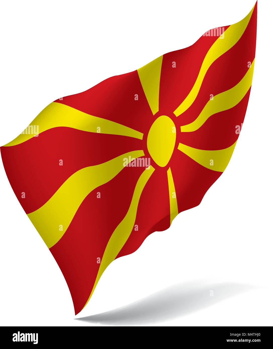 Macedonia flag, vector illustration Stock Vector Image & Art - Alamy