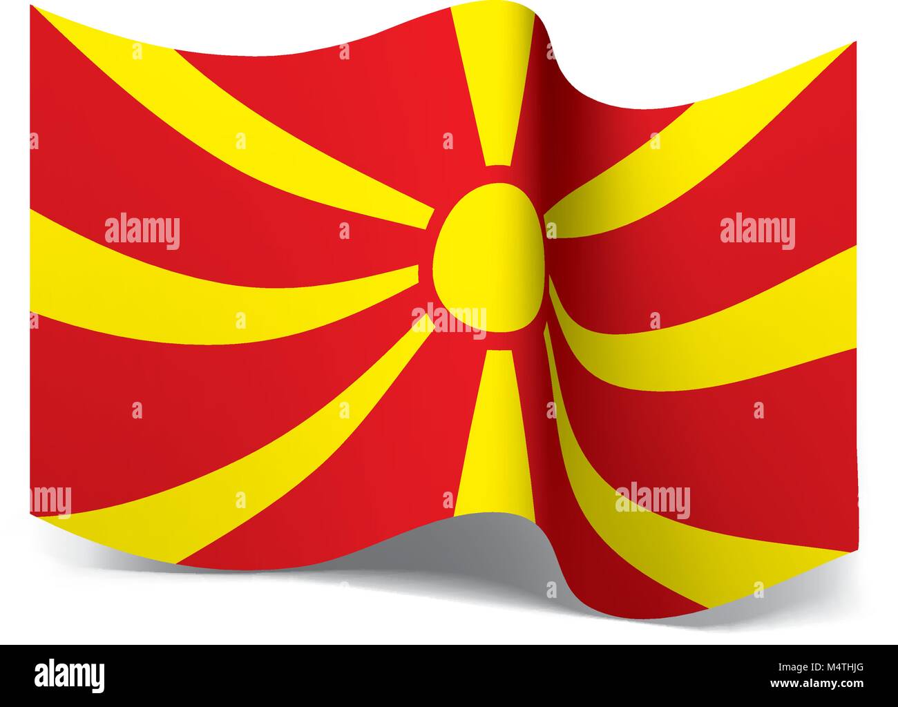 Macedonia flag, vector illustration Stock Vector Image & Art - Alamy