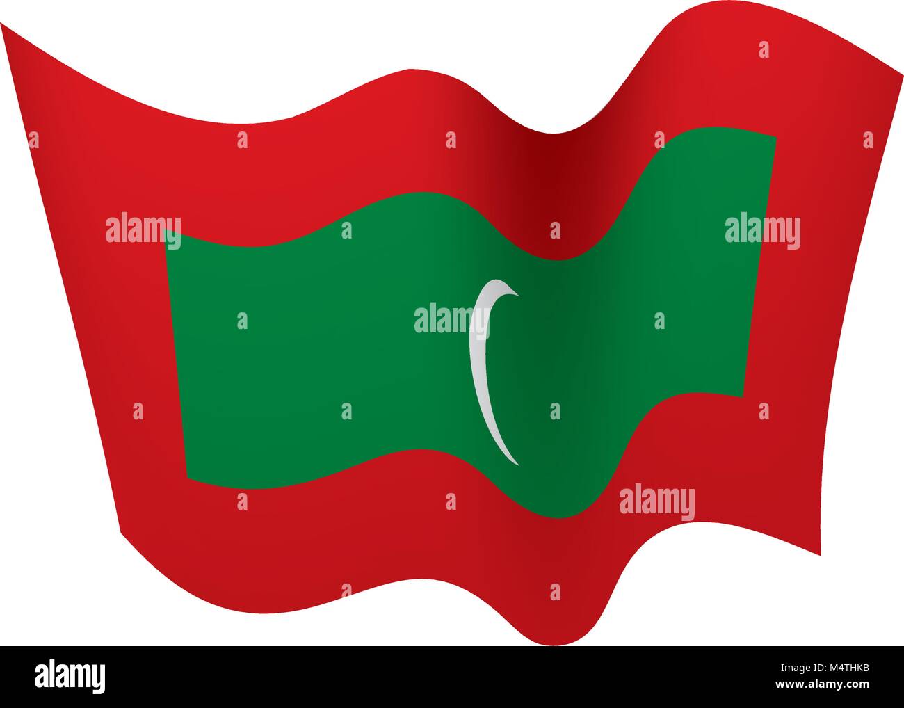 Maldives flag, vector illustration Stock Vector Image & Art - Alamy