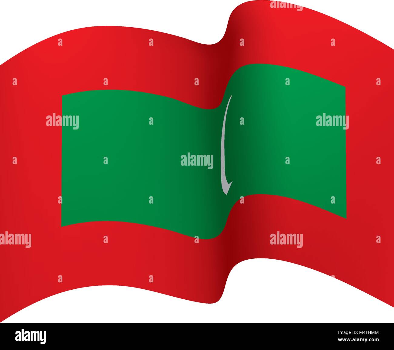 Maldives flag, vector illustration Stock Vector Image & Art - Alamy