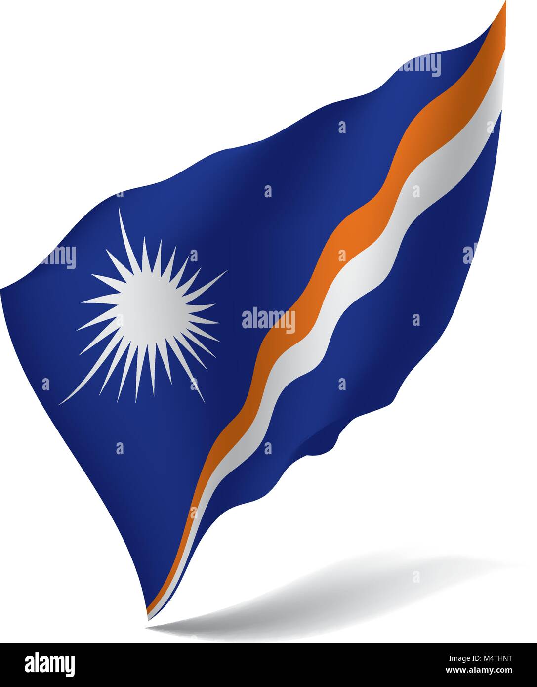 Marshall Islands flag, vector illustration Stock Vector Image & Art - Alamy
