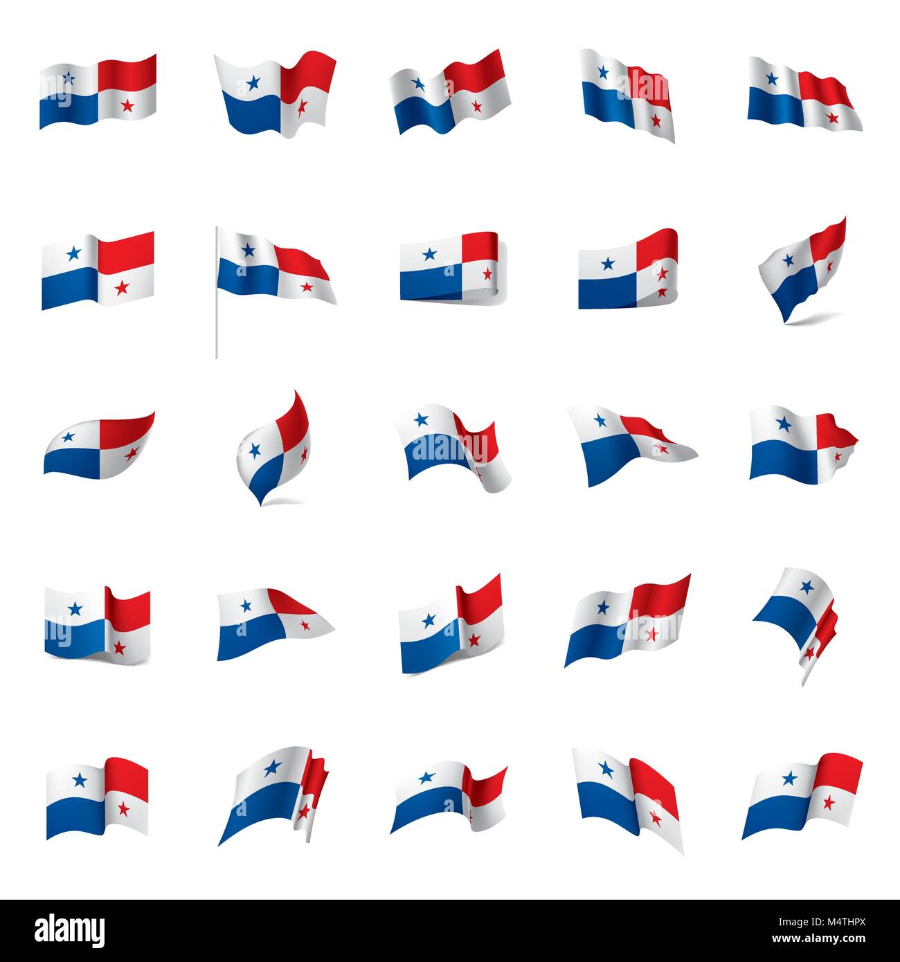 Panama flag, vector illustration Stock Vector Image & Art - Alamy