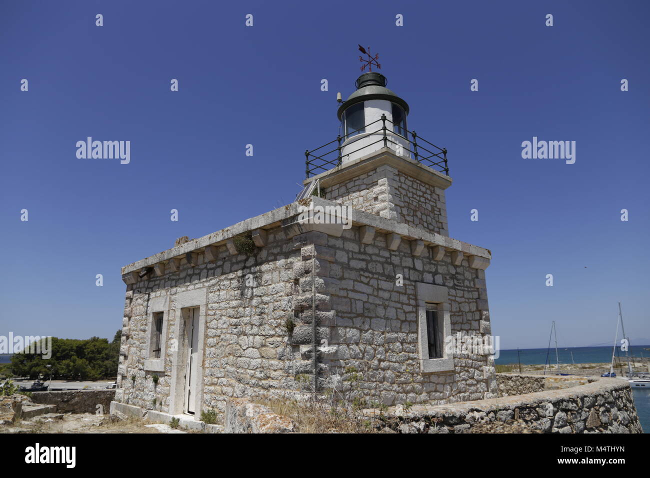 Agia Mavra - Santa Maura Castle at the mainland in Greece Stock Photo ...