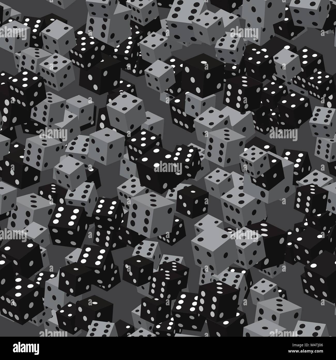 Black Grey Dice Seamless Pattern Stock Vector Image & Art - Alamy