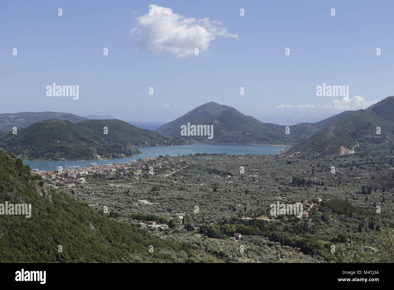 Beautiful greek landscape Stock Photo - Alamy