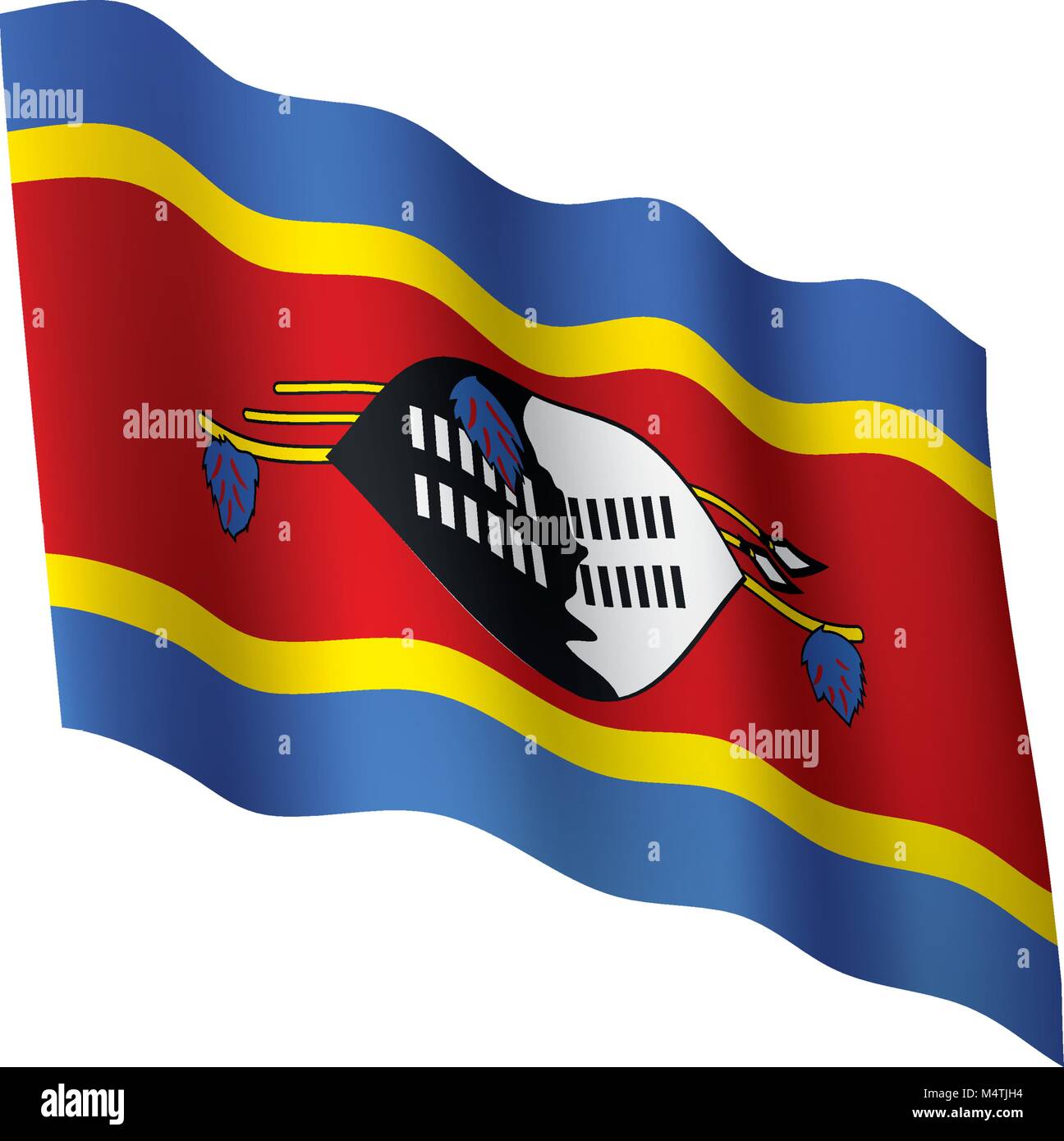 Swaziland flag, vector illustration Stock Vector Image & Art - Alamy