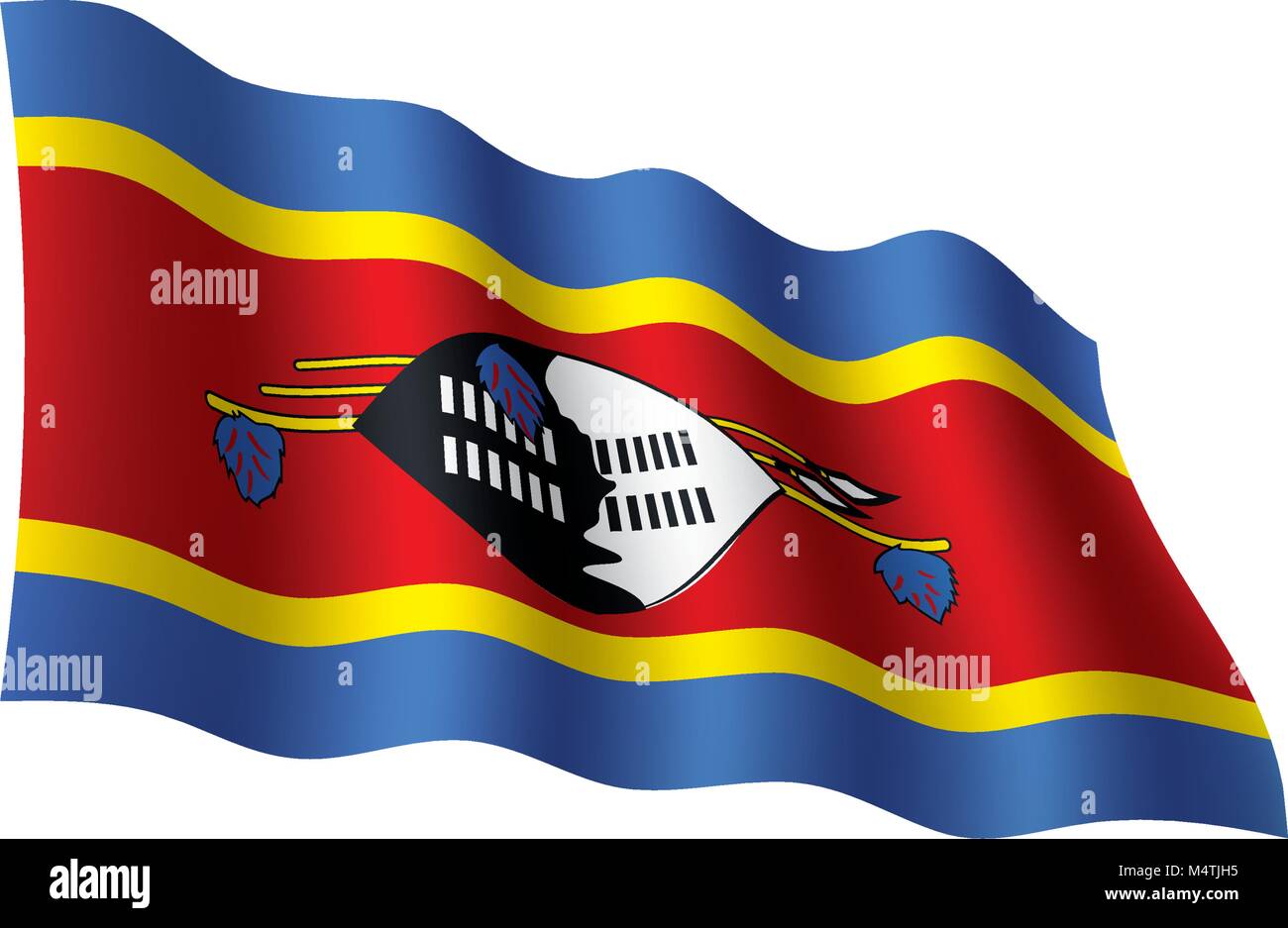 Swaziland flag, vector illustration Stock Vector Image & Art - Alamy