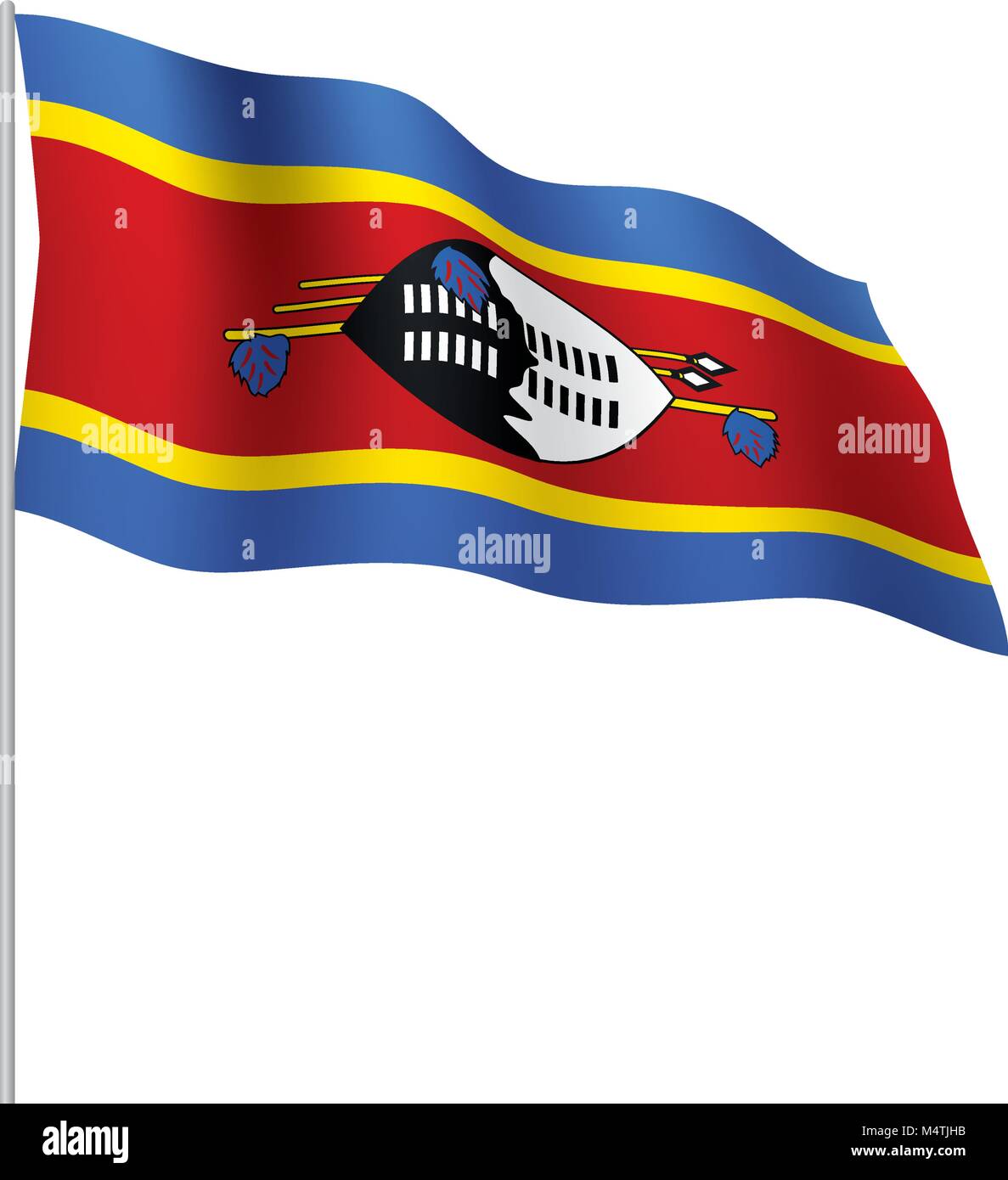 Swaziland flag, vector illustration Stock Vector Image & Art - Alamy