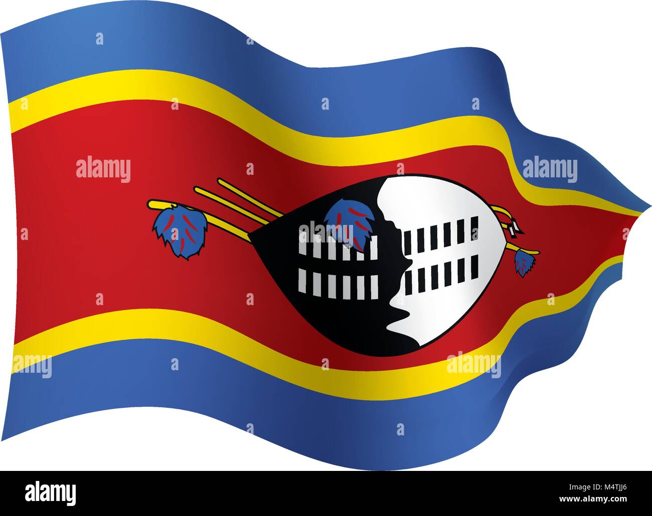 Swaziland flag, vector illustration Stock Vector Image & Art - Alamy