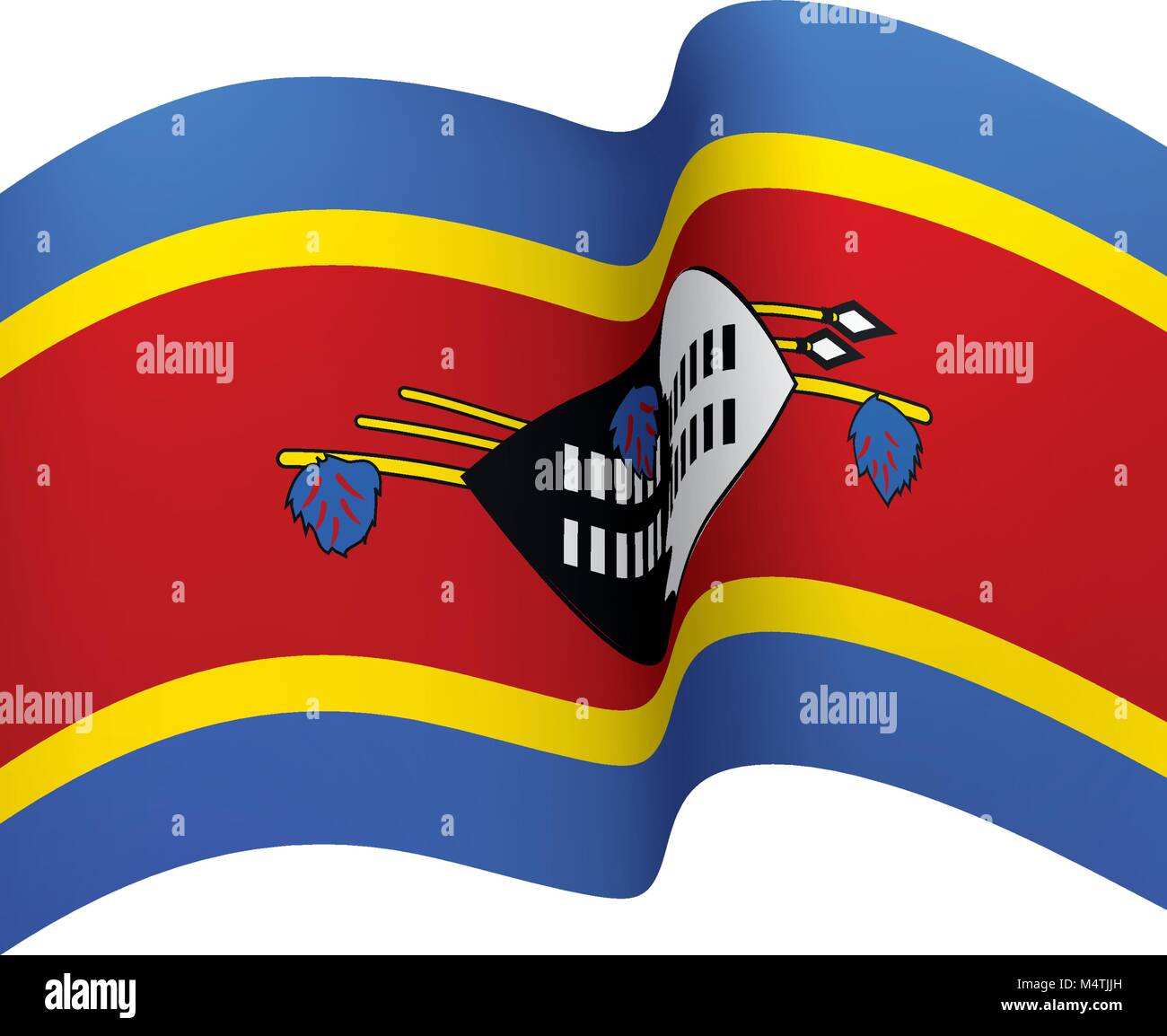Swaziland flag, vector illustration Stock Vector Image & Art - Alamy