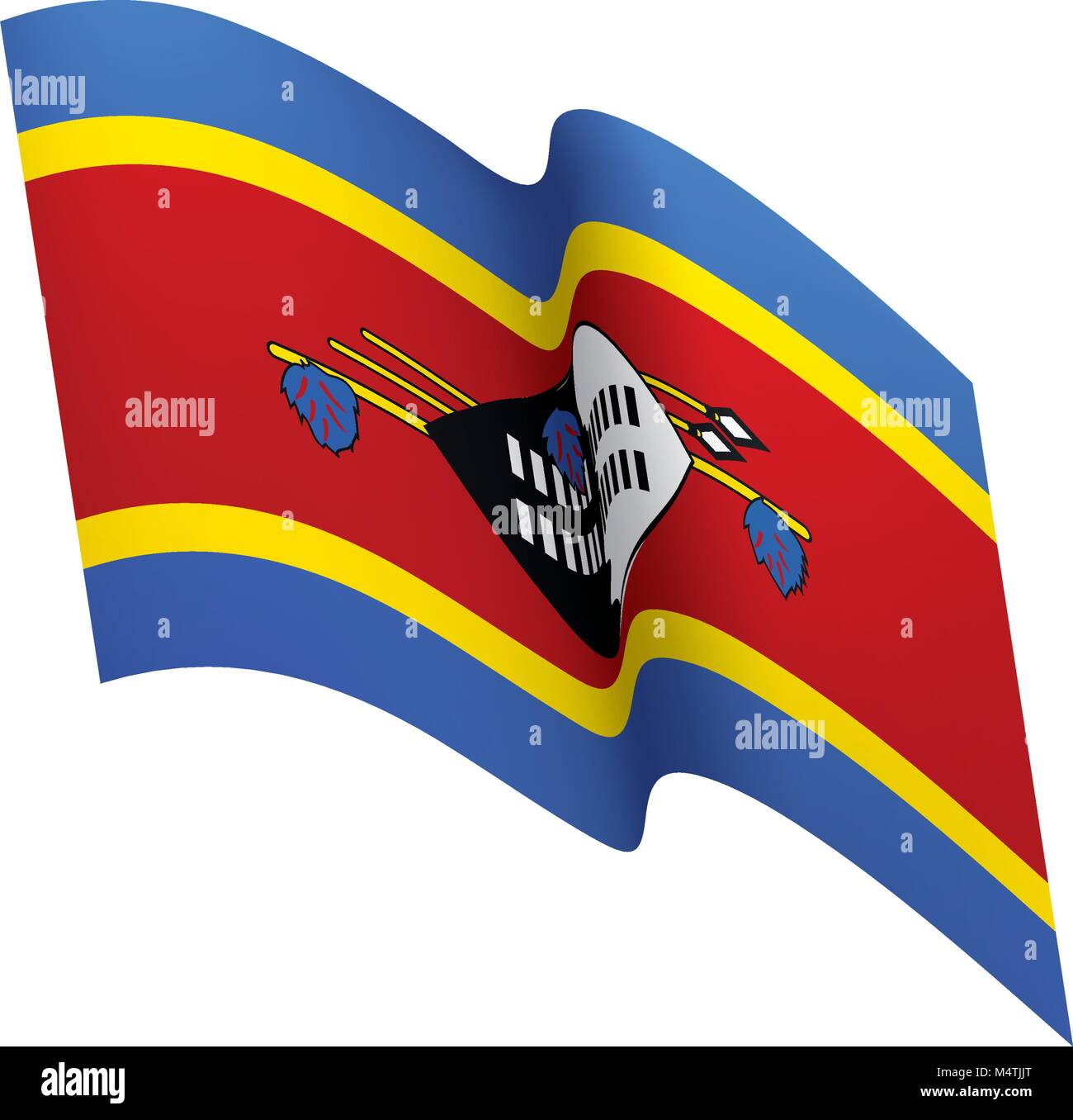 Swaziland flag, vector illustration Stock Vector Image & Art - Alamy