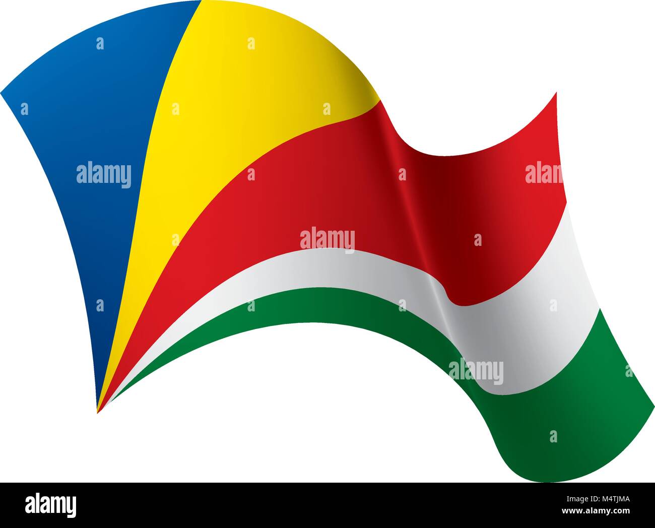 Seychelles flag, vector illustration Stock Vector Image & Art - Alamy