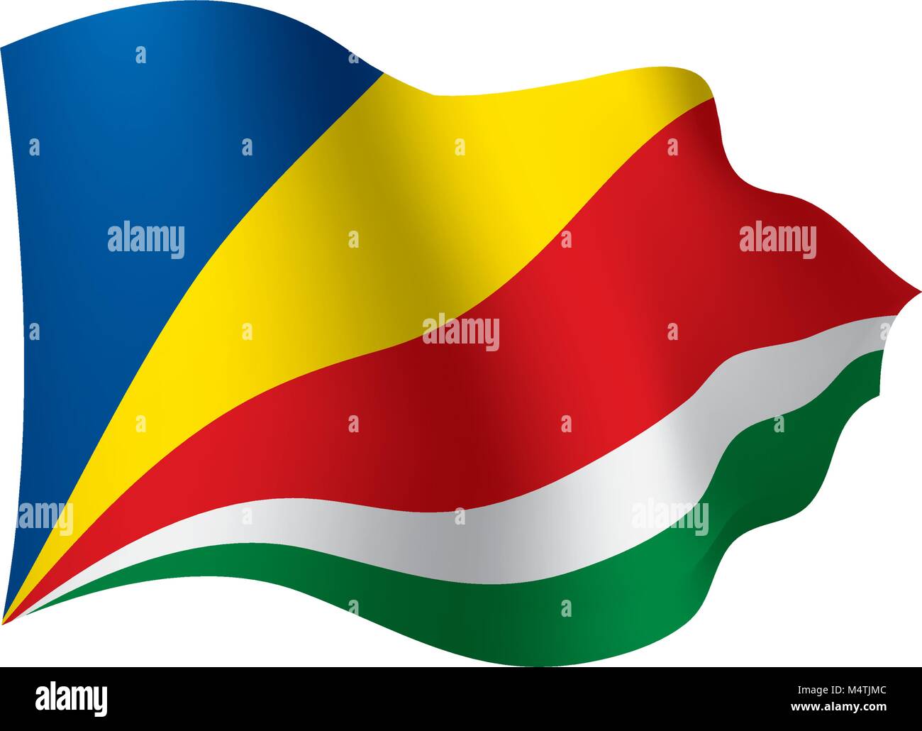 Seychelles flag, vector illustration Stock Vector Image & Art - Alamy