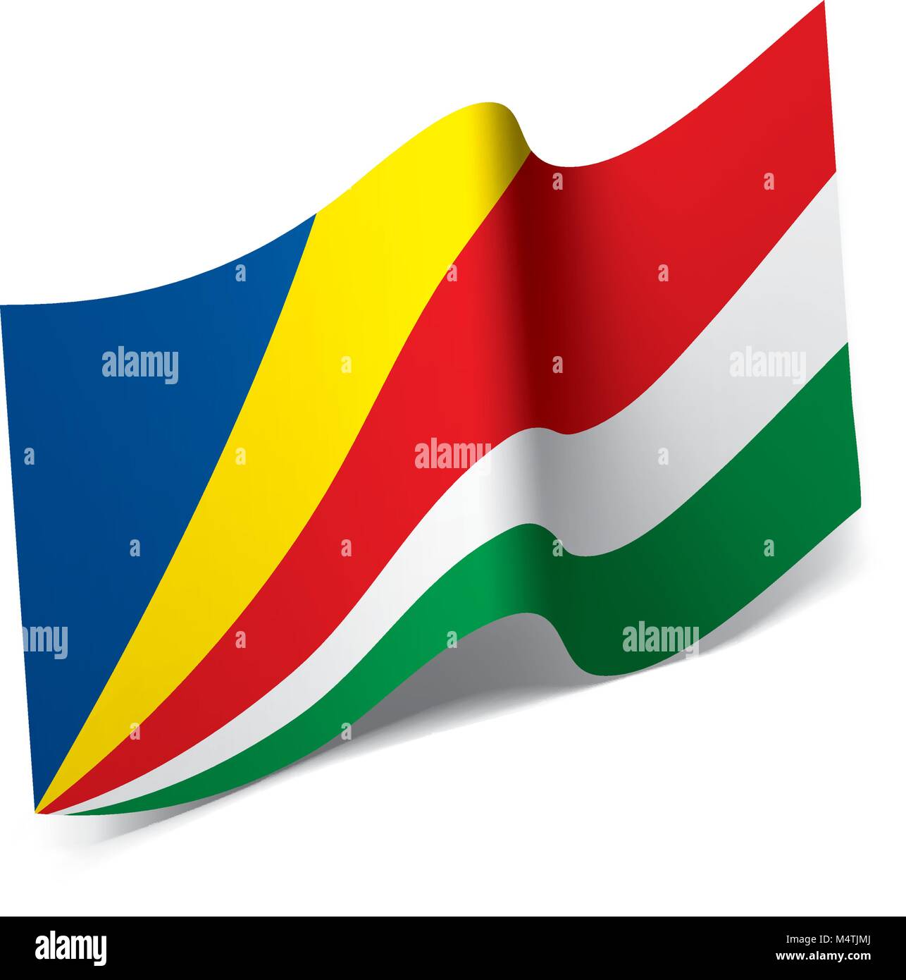 Seychelles flag, vector illustration Stock Vector Image & Art - Alamy