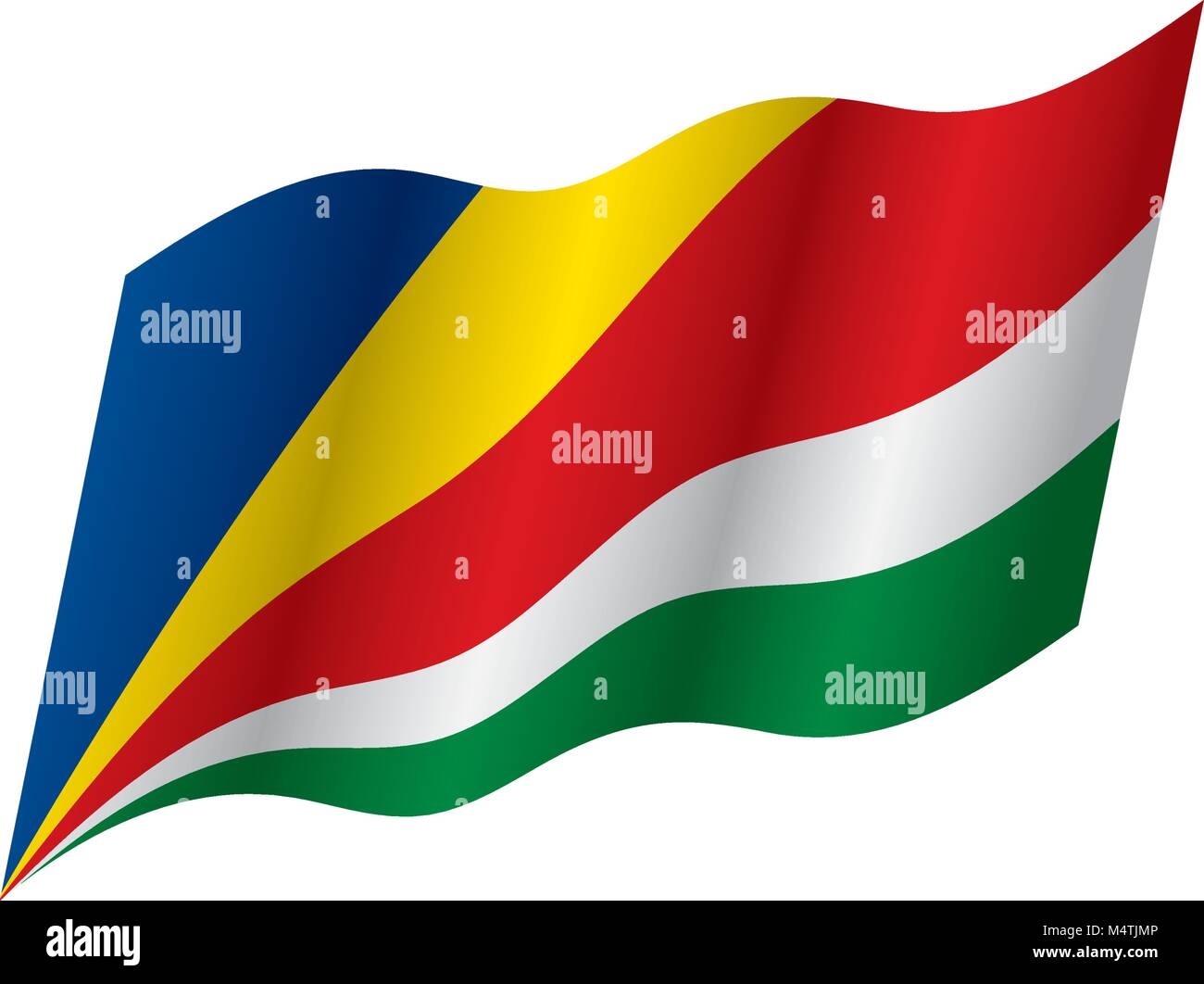 Seychelles flag, vector illustration Stock Vector Image & Art - Alamy