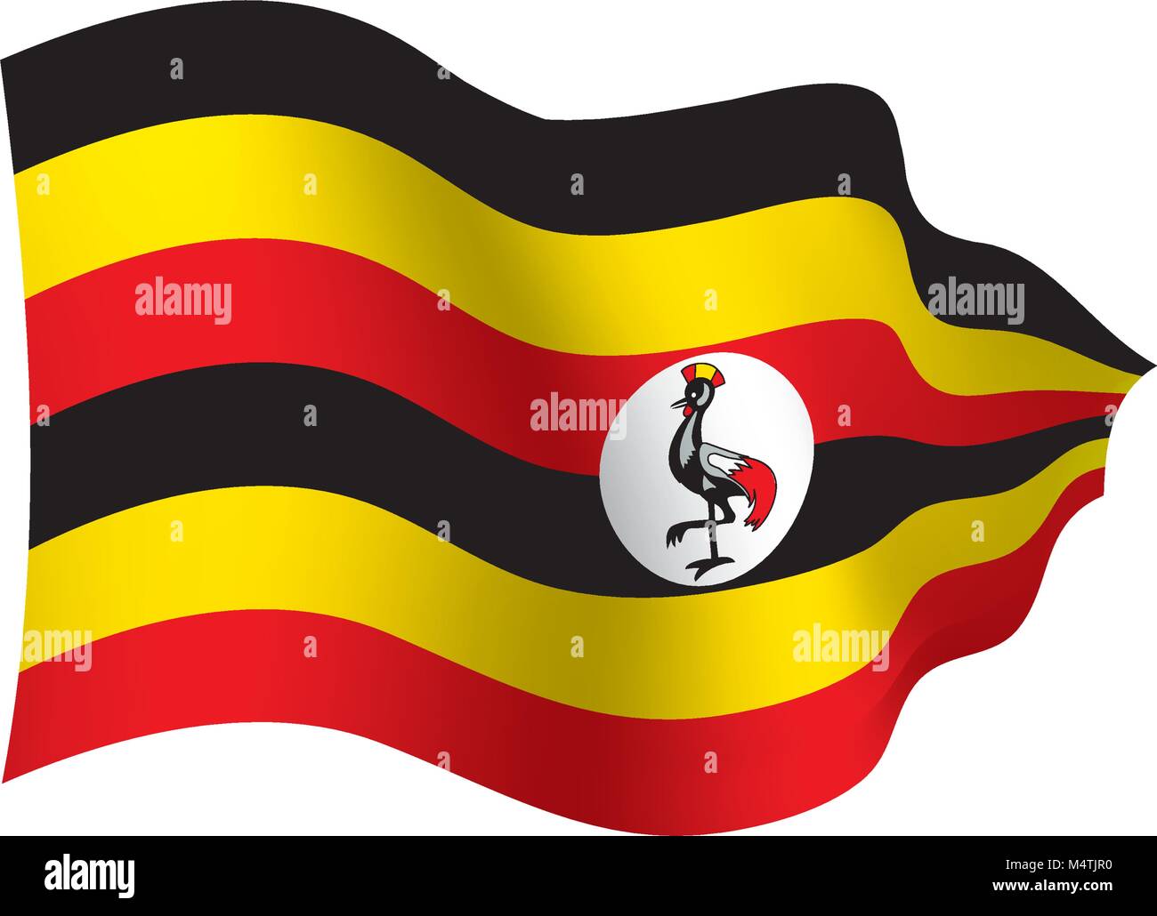 Uganda flag, vector illustration Stock Vector Image & Art - Alamy