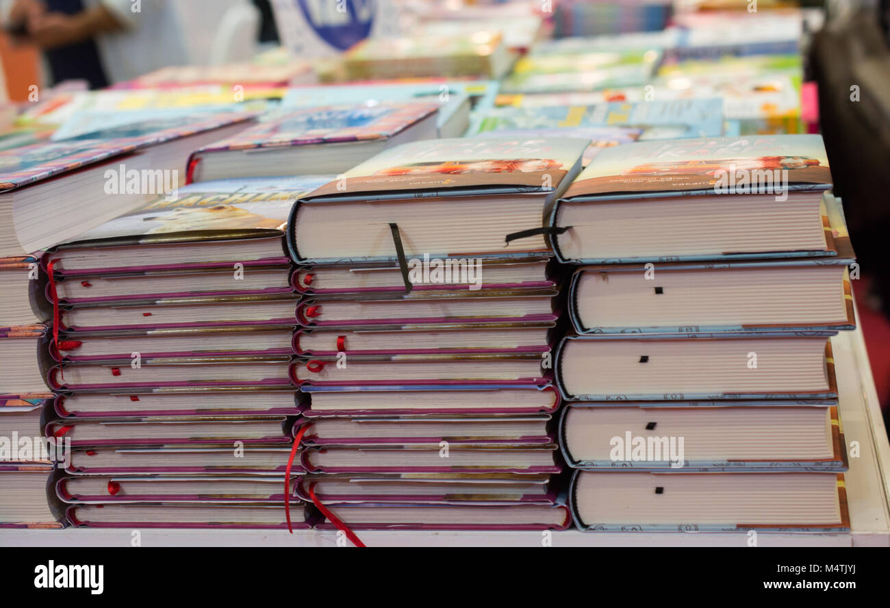 Stack of books stored as Education and business concept Stock Photo - Alamy