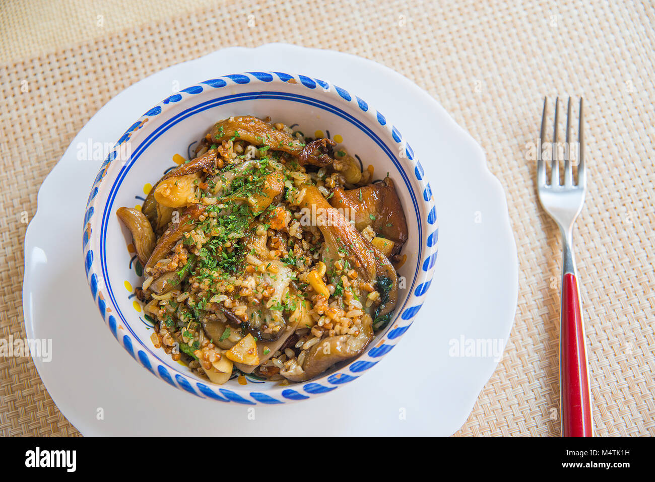 Integral rice with mushrooms hi-res stock photography and images - Alamy