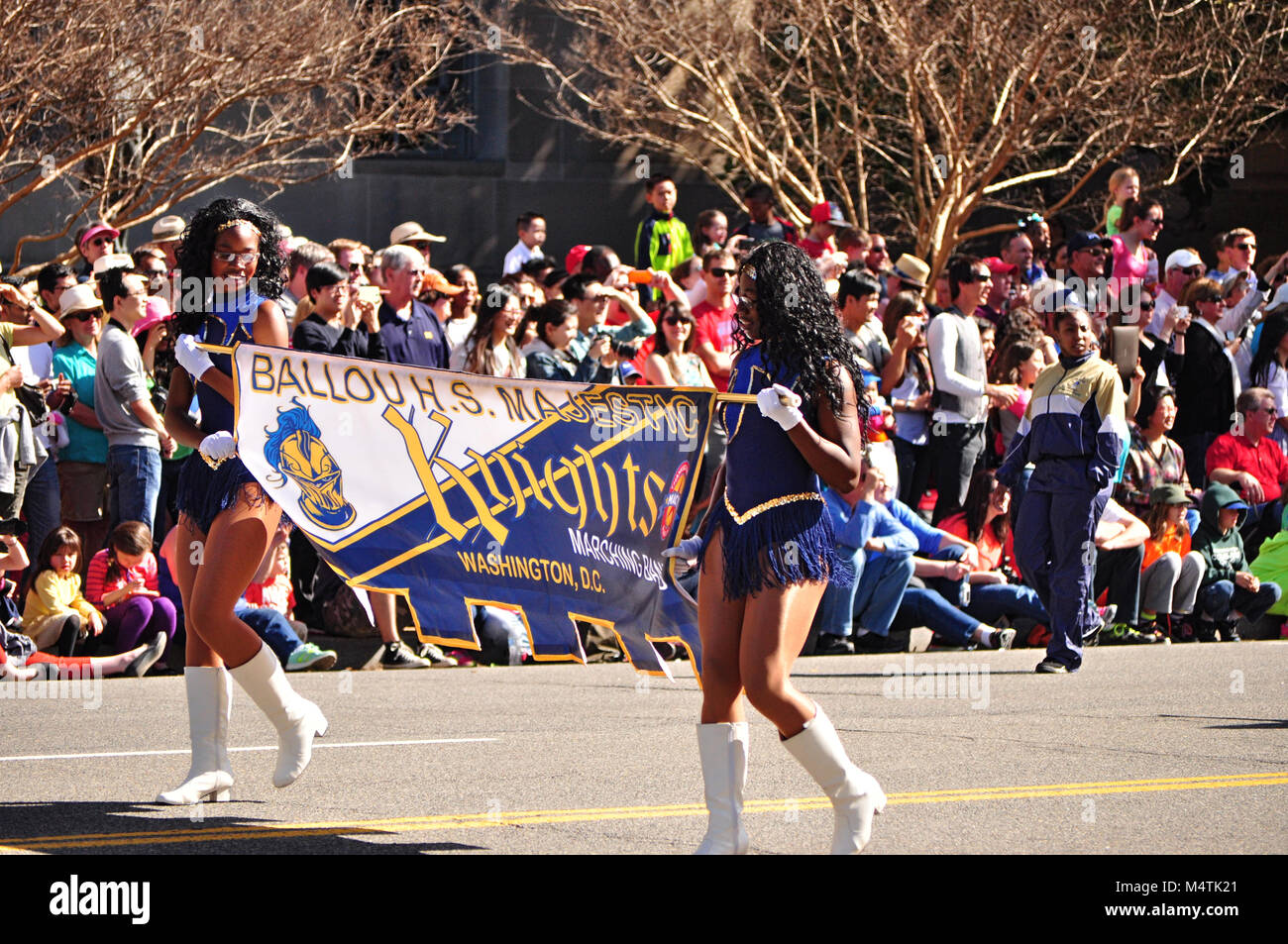 Ballou High School marching band in Cherry Blossom Parade 2014 in ...