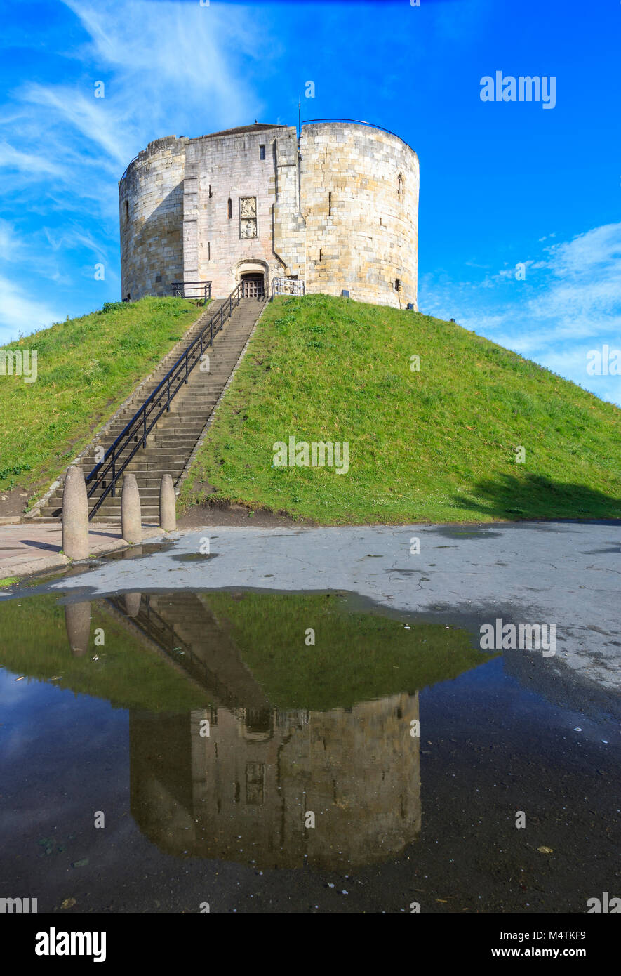 Cliffords Tower or The Kings Tower in York, North Yorkshire, England ...