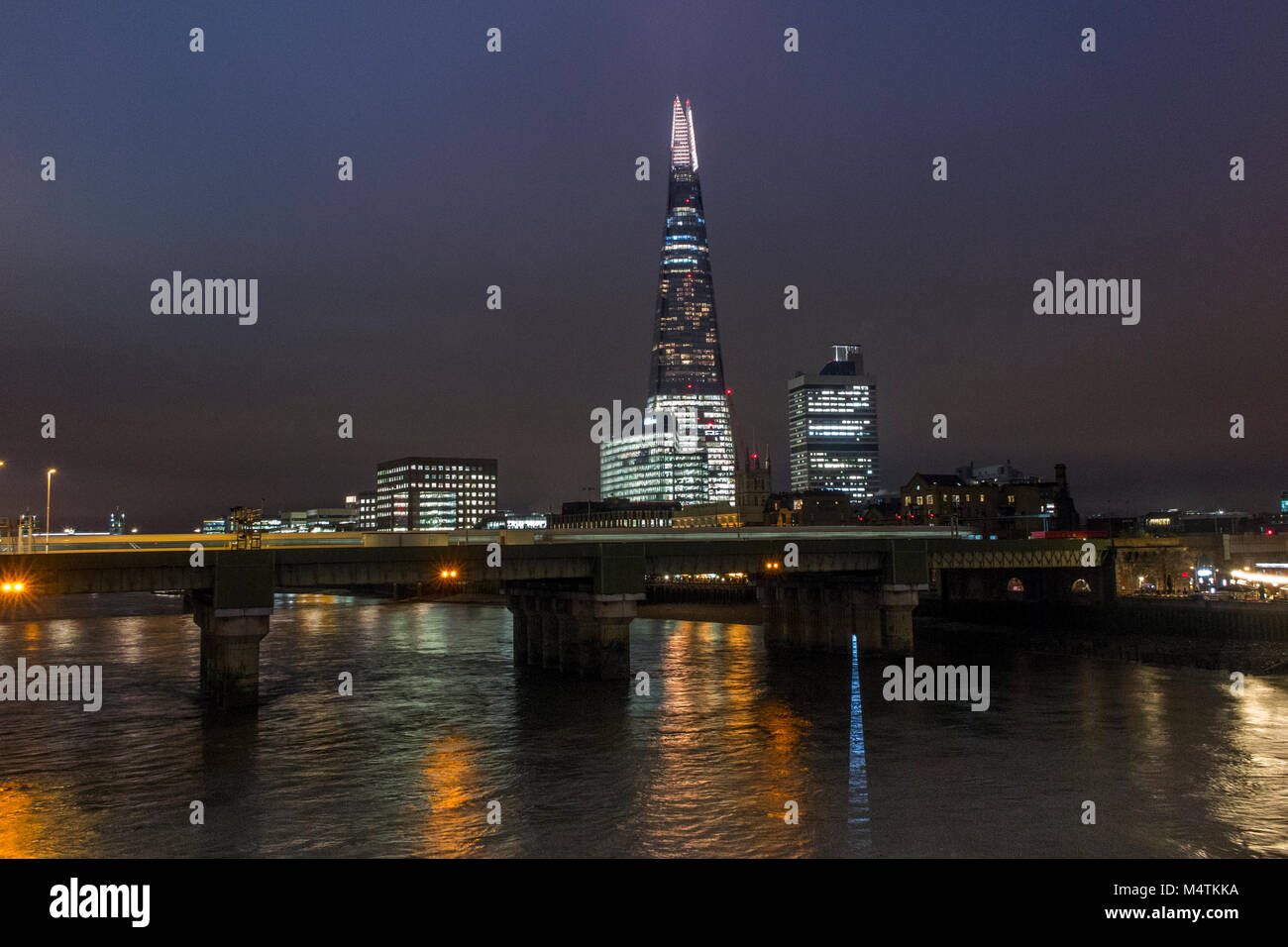 The Shard at night Stock Photo - Alamy