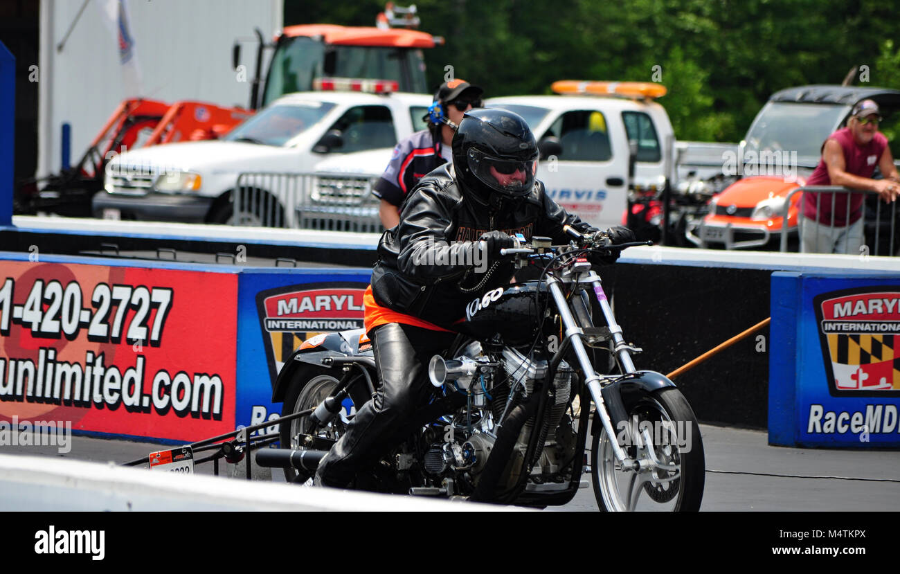 Man Racing his Motorcycle at Budds Creek Raceway Stock Photo - Alamy