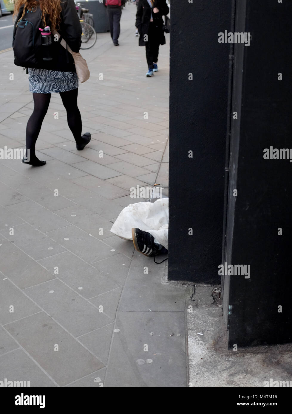 Rough sleeper feet hi-res stock photography and images - Alamy