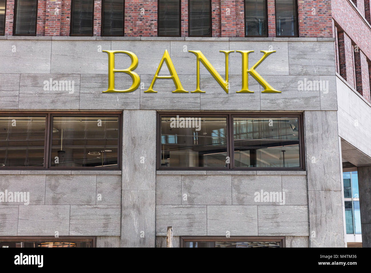 Photo of modern bank building in city Stock Photo - Alamy