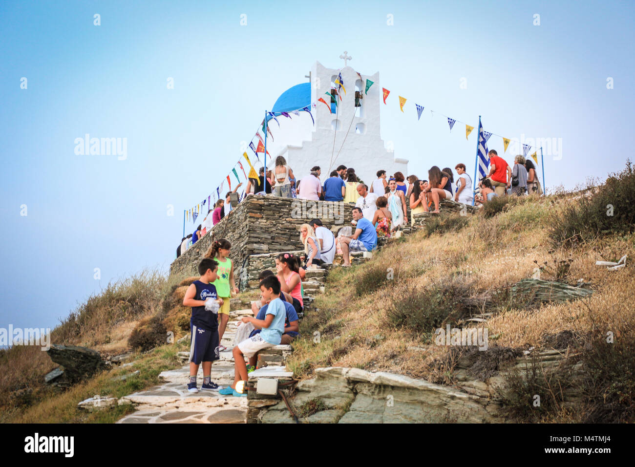 Panigiri, traditional feast at the Church of Seven Martyrs in Sifnos ...