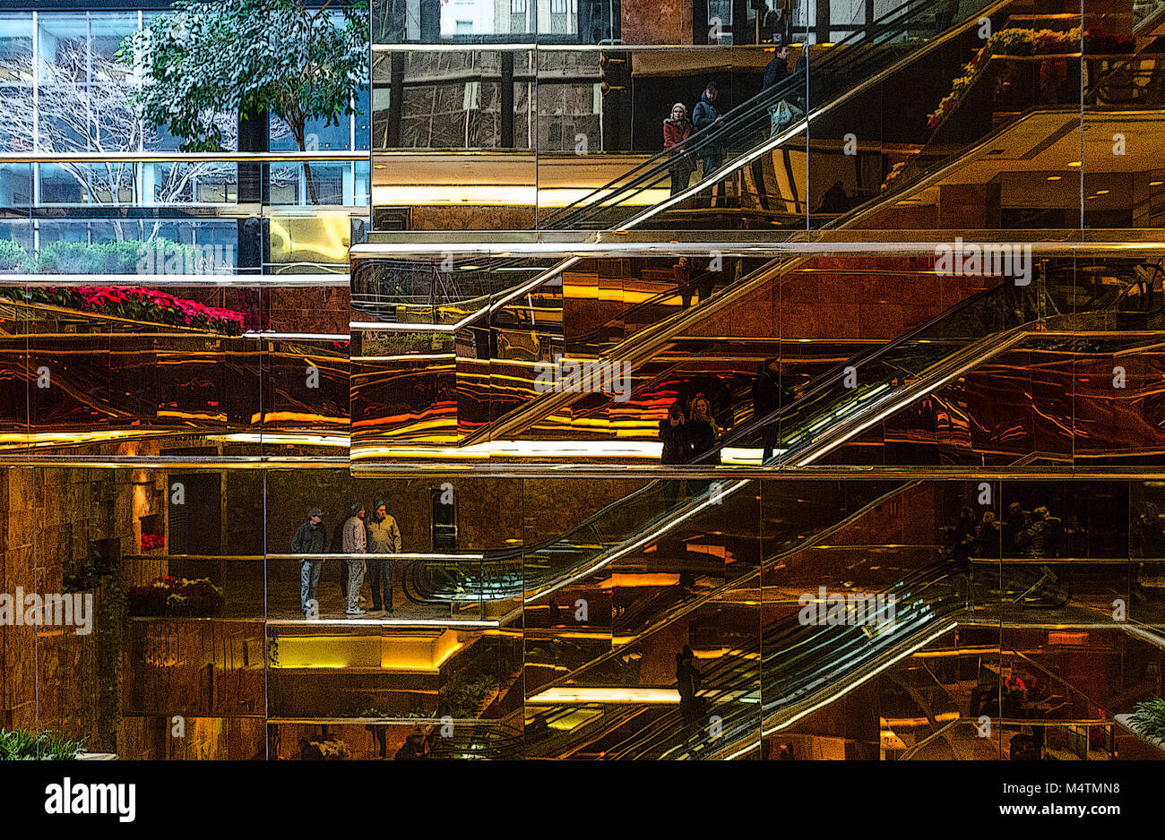 Trump tower interior hi-res stock photography and images - Alamy