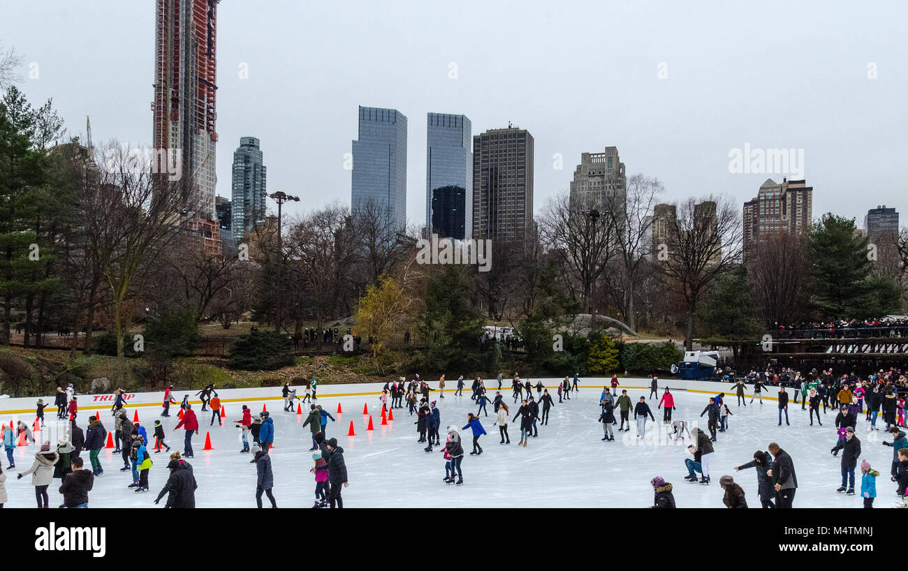 Skating Rink, Central Park, New York, USA Stock Photo - Alamy