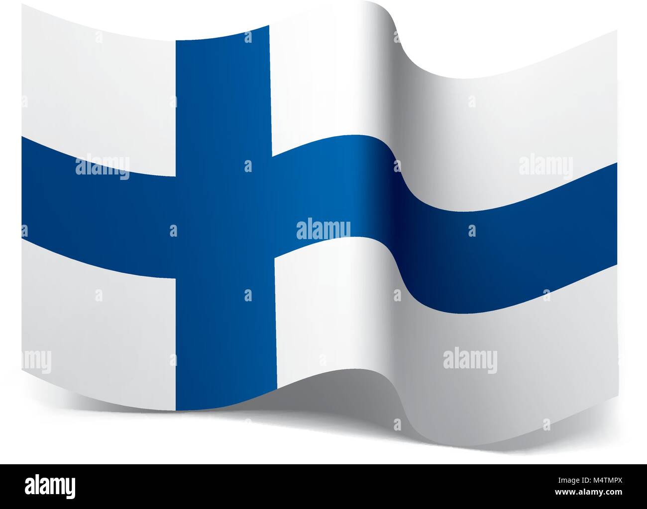 Finland flag, vector illustration Stock Vector Image & Art - Alamy