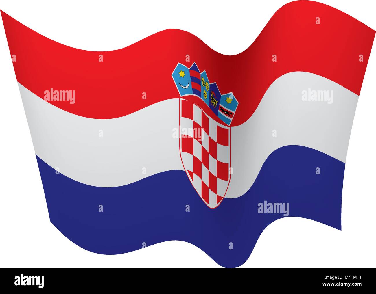 Croatia flag, vector illustration Stock Vector Image & Art - Alamy