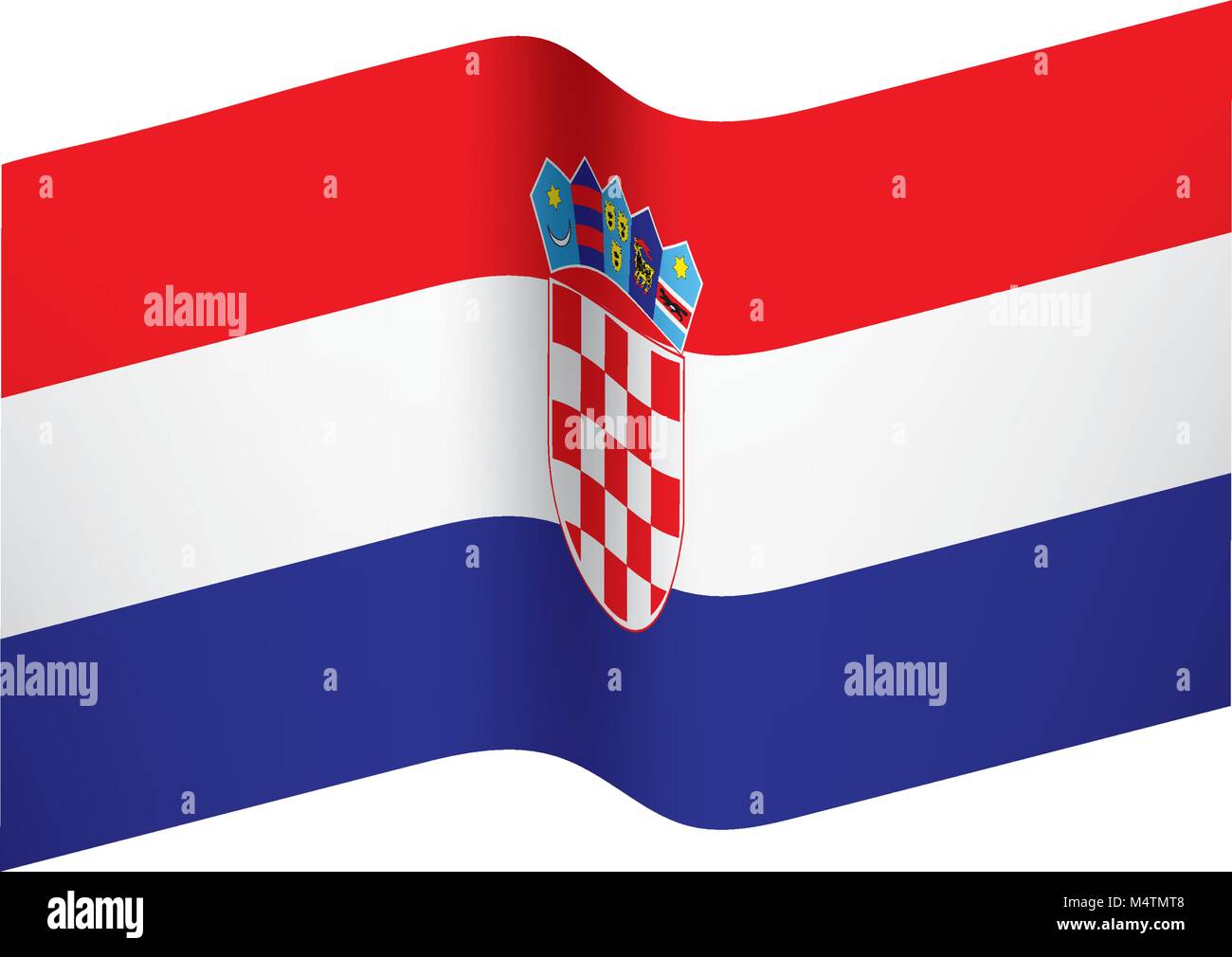 Croatia flag, vector illustration Stock Vector Image & Art - Alamy