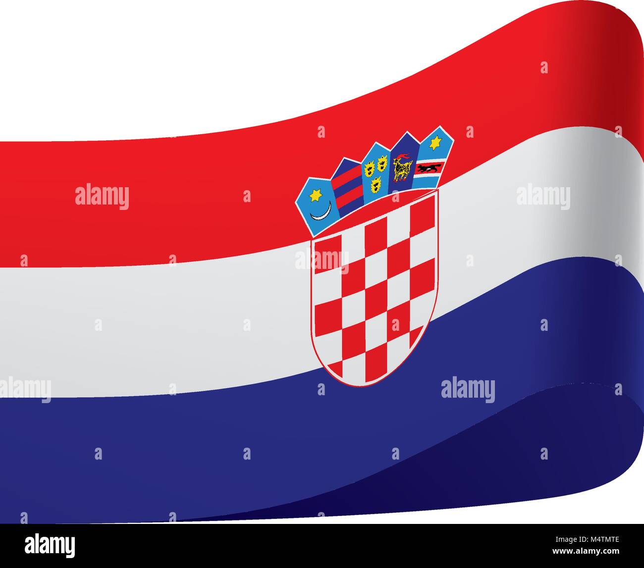 Croatia flag, vector illustration Stock Vector Image & Art - Alamy