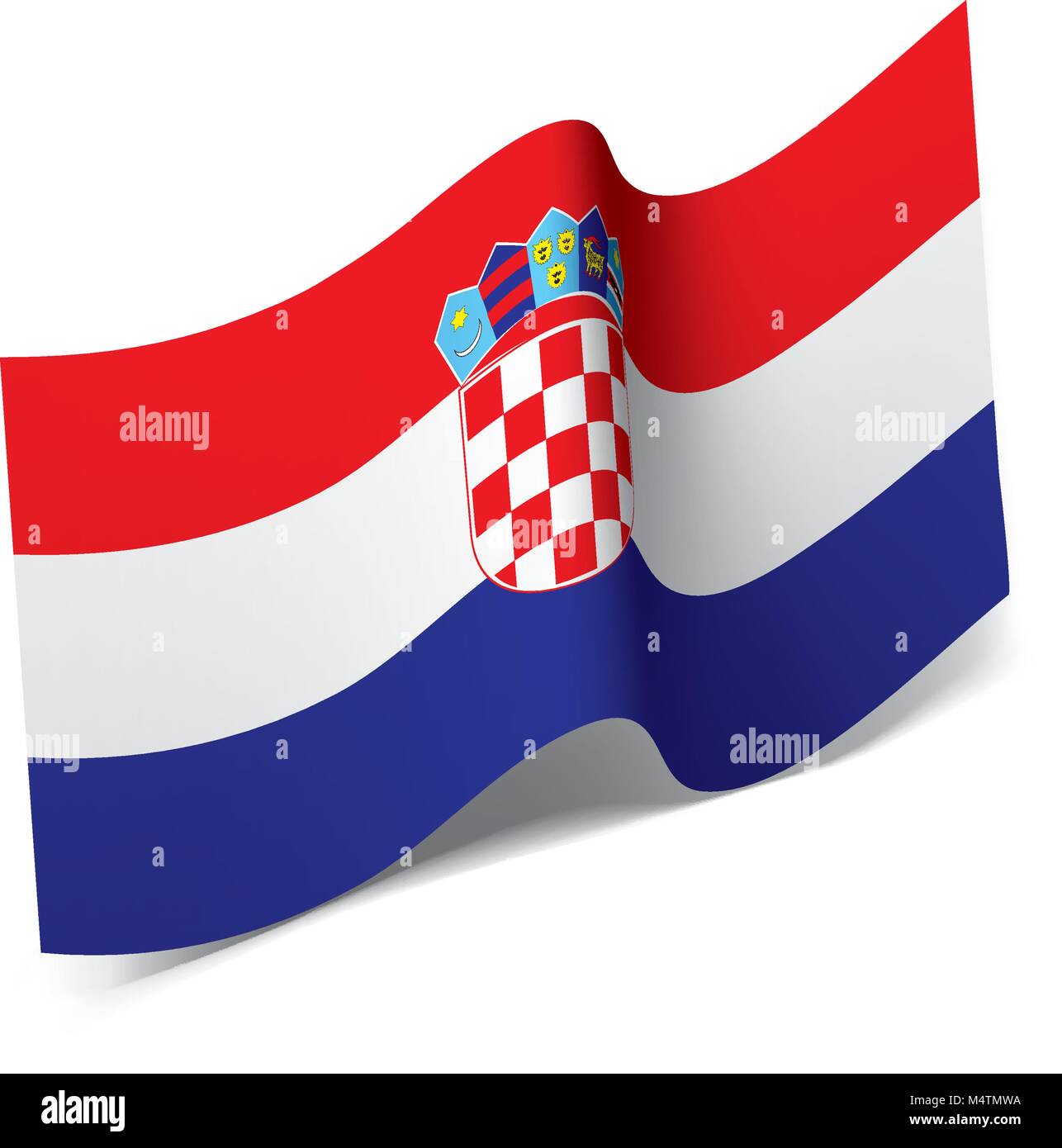 Croatia flag, vector illustration Stock Vector Image & Art - Alamy