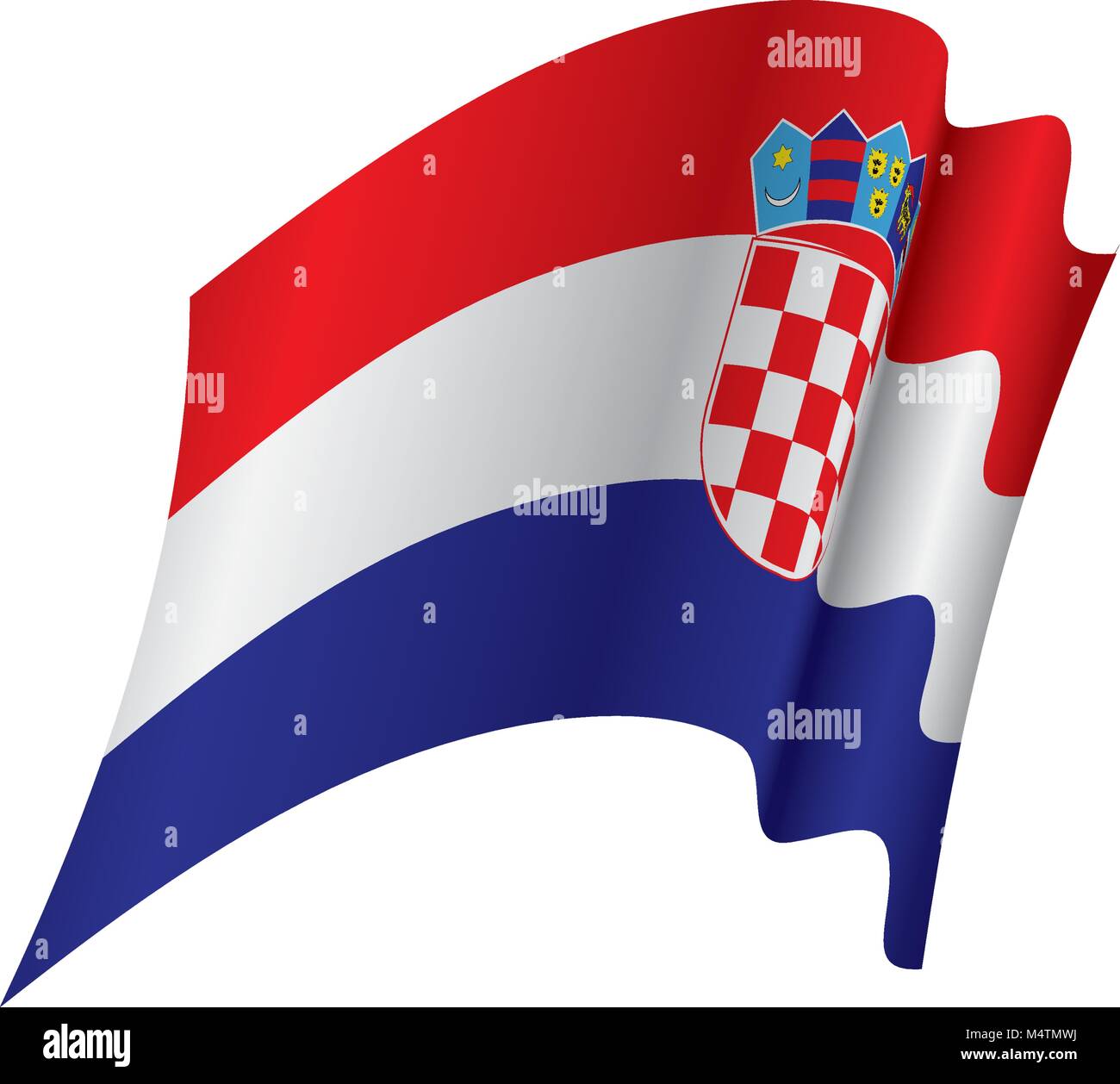 Croatia flag, vector illustration Stock Vector Image & Art - Alamy