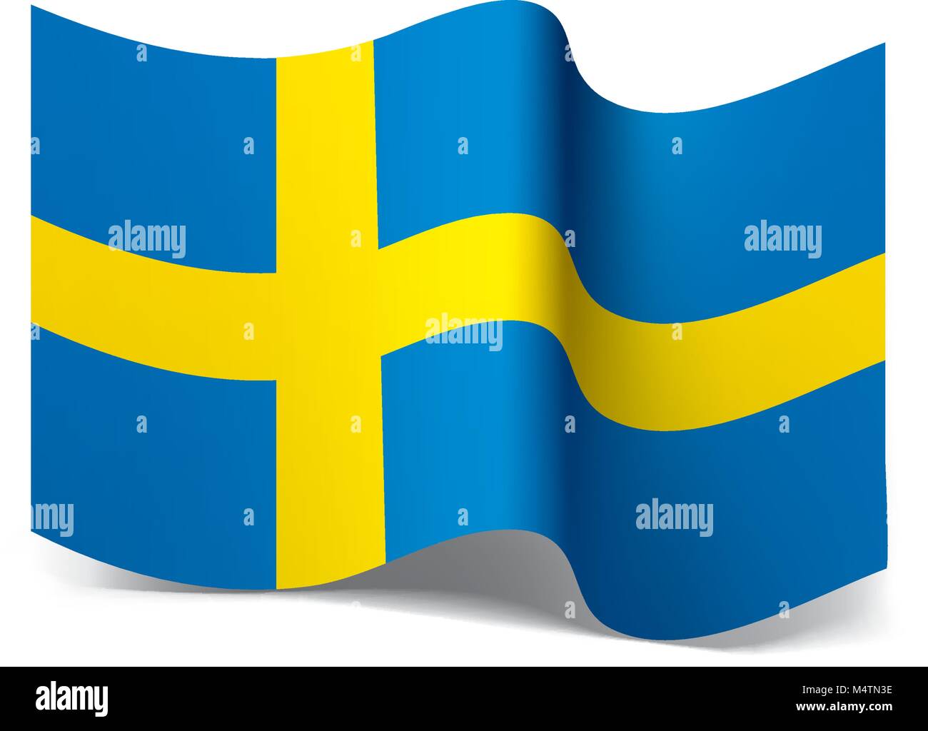 Sweden flag, vector illustration Stock Vector Image & Art - Alamy