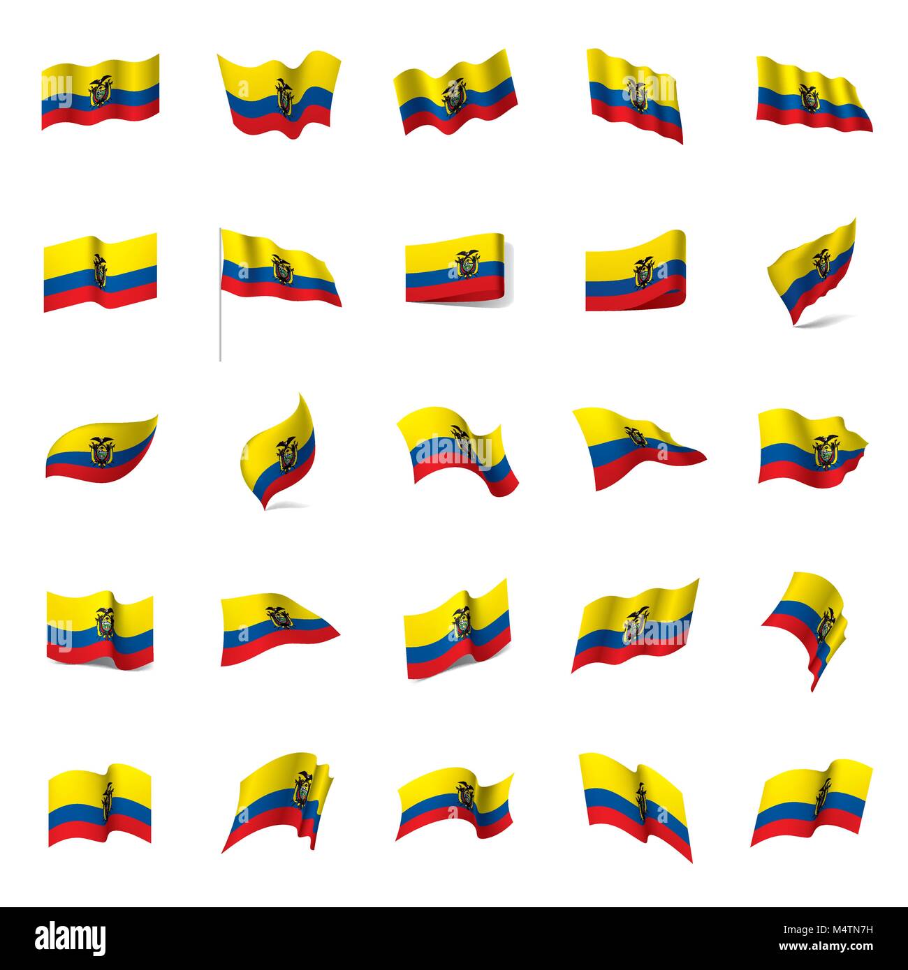 Ecuador flag, vector illustration Stock Vector Image & Art - Alamy